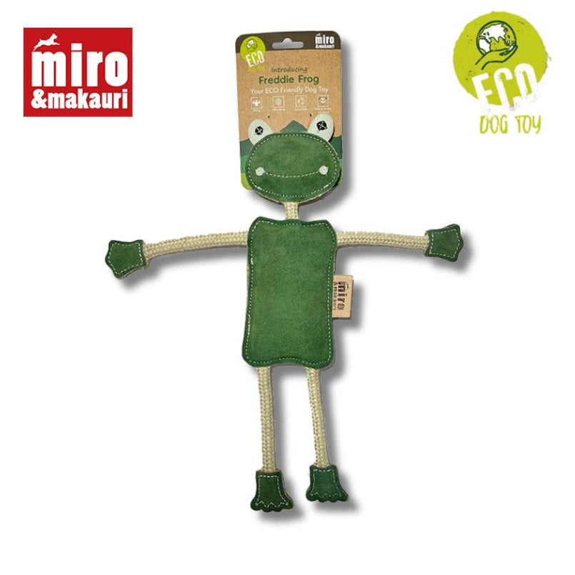 Eco Dog Toys By Miro & Makauri - Freddie the Frog - Miro&Makauri