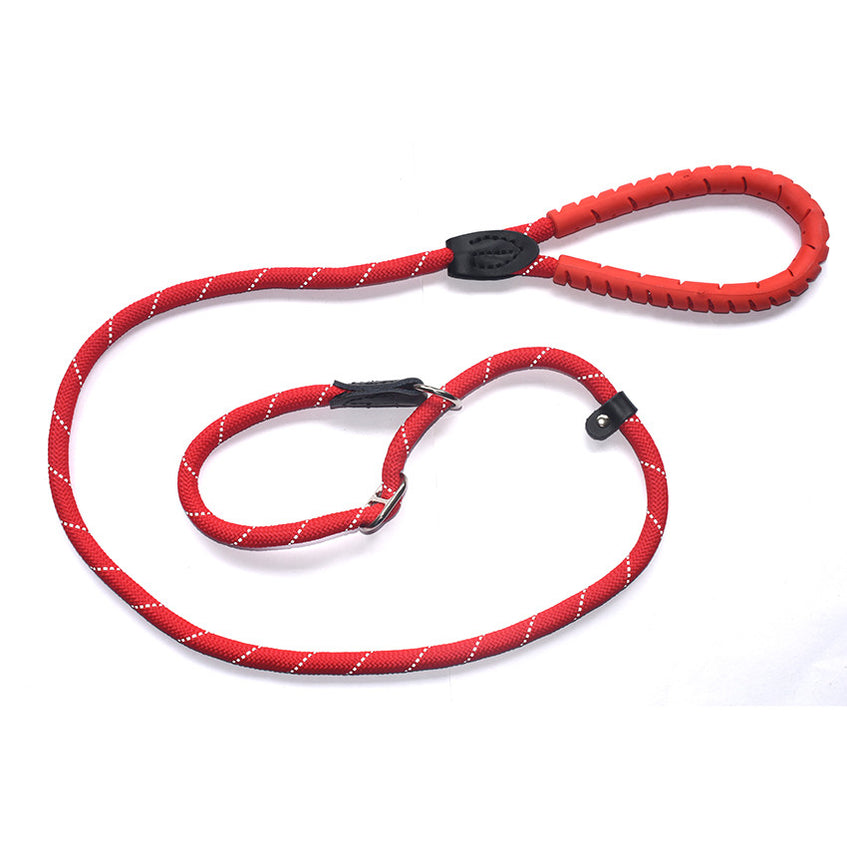 Dog Slip Lead w Fig 8 Training Aid - Bright Colours & Reflective Threa ...